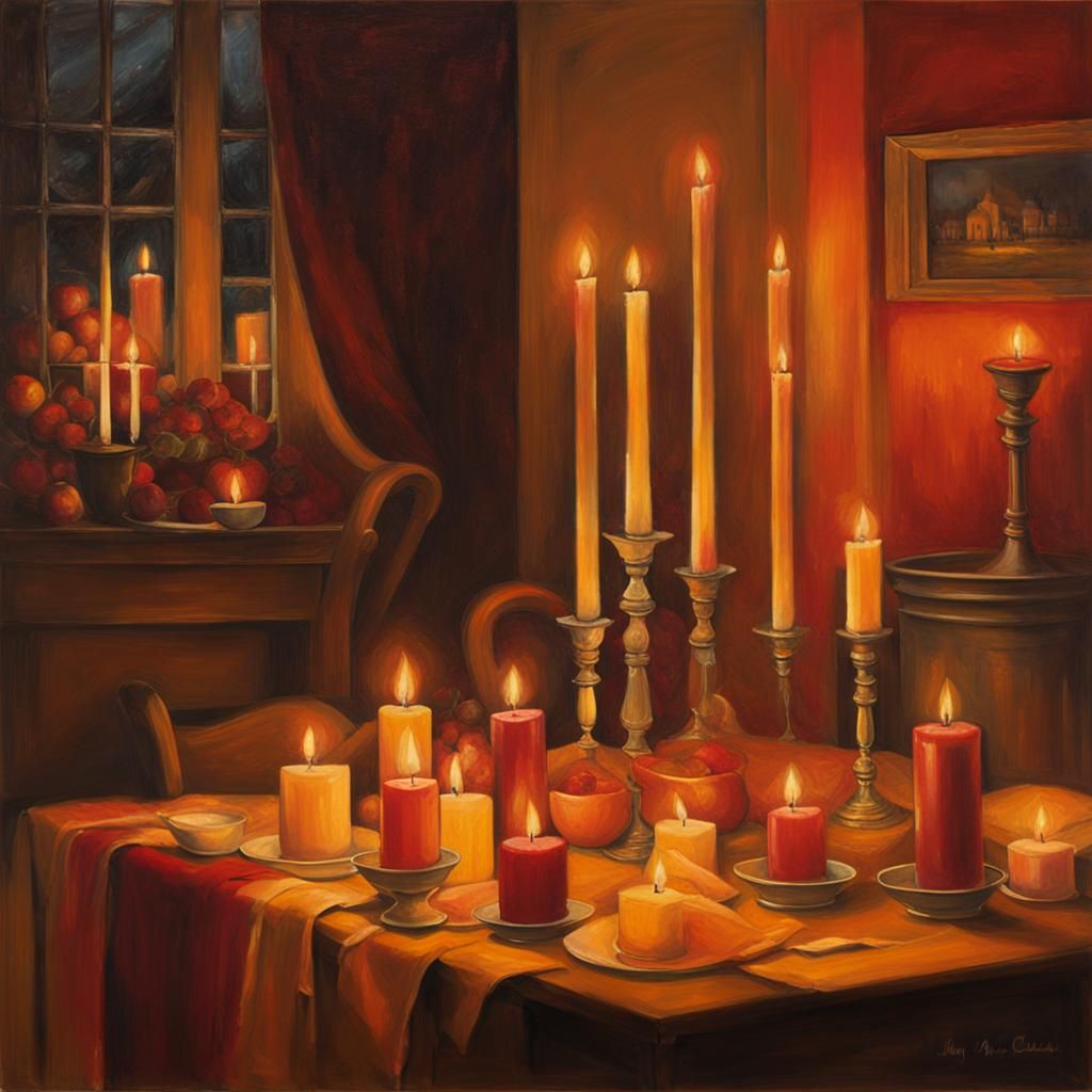 A oil-painting of artwork that conveys the timeless beauty and ...
