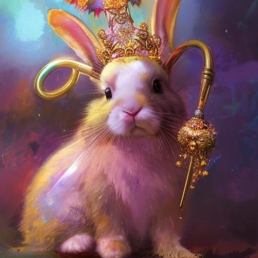 BUNNY QUEEN - AI Generated Artwork - NightCafe Creator