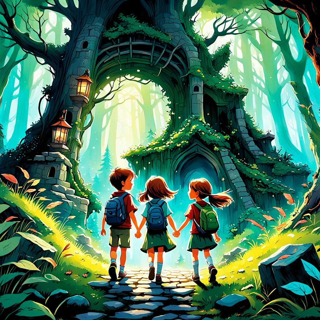 Sibling Adventure - AI Generated Artwork - NightCafe Creator