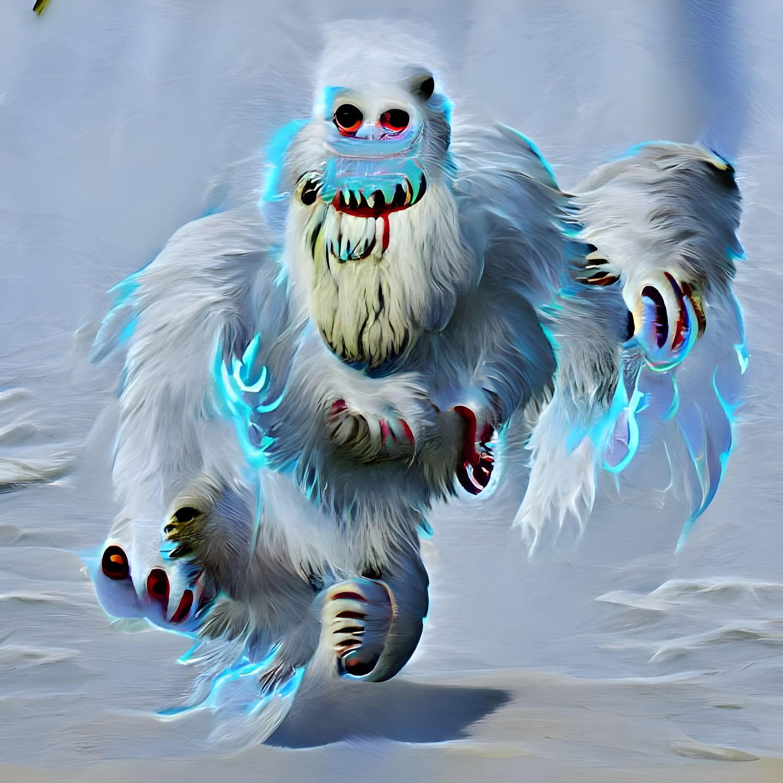 flying yeti - AI Generated Artwork - NightCafe Creator