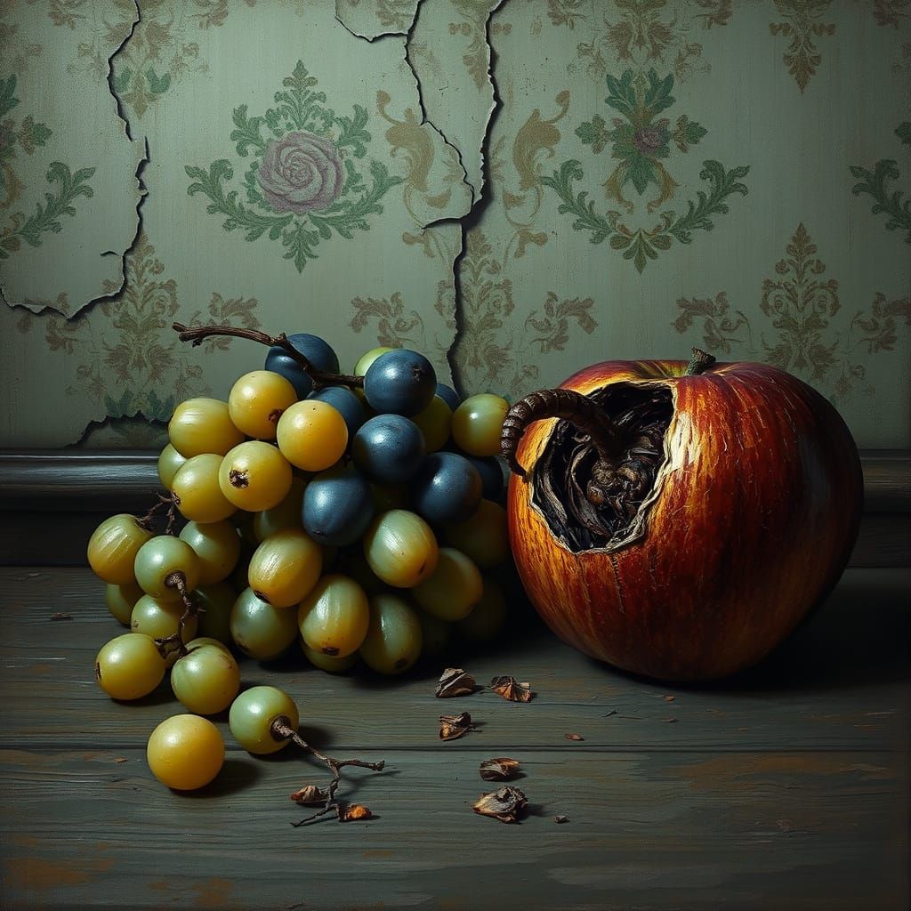 Fruit of the Doom - Eerie Still Life of Decaying Fruit in Go...