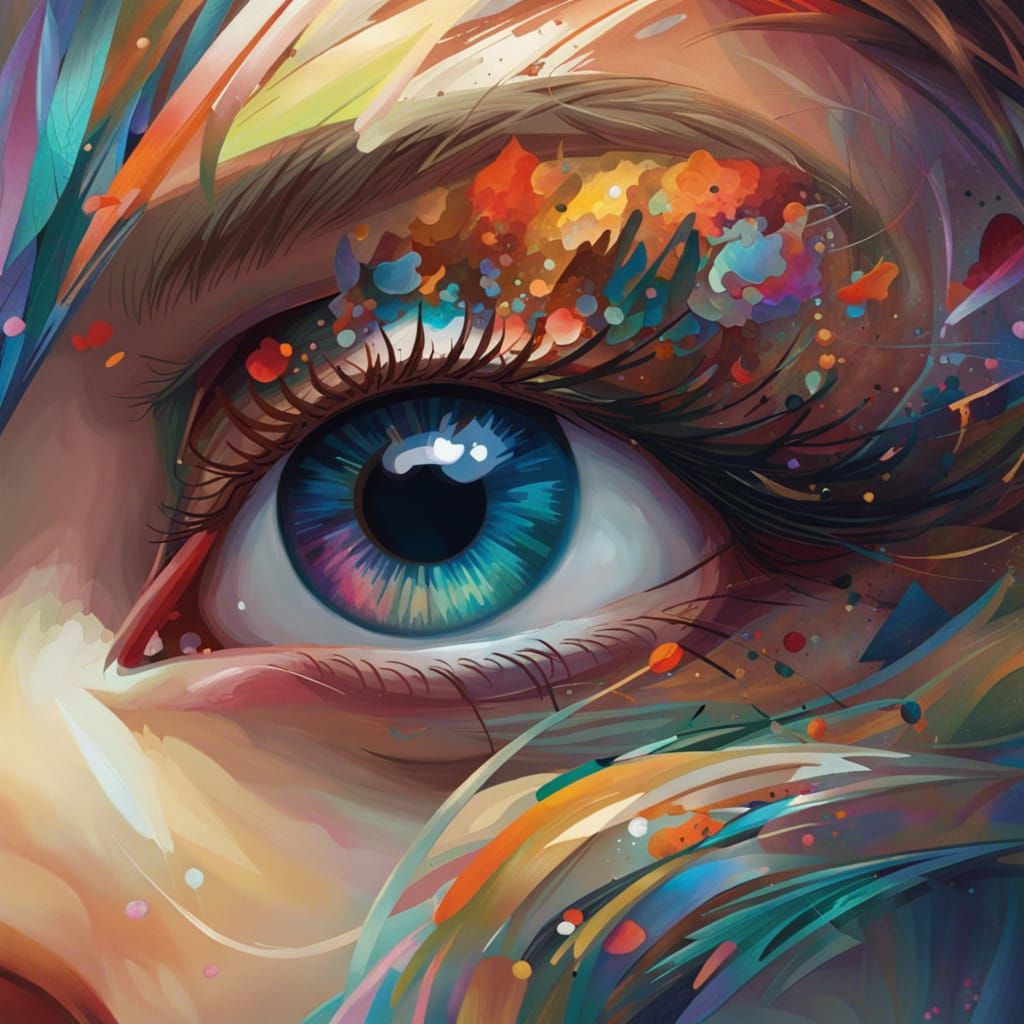 Colorful Eye 2 - AI Generated Artwork - NightCafe Creator