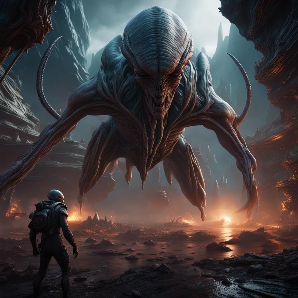 Alien Fury - AI Generated Artwork - NightCafe Creator