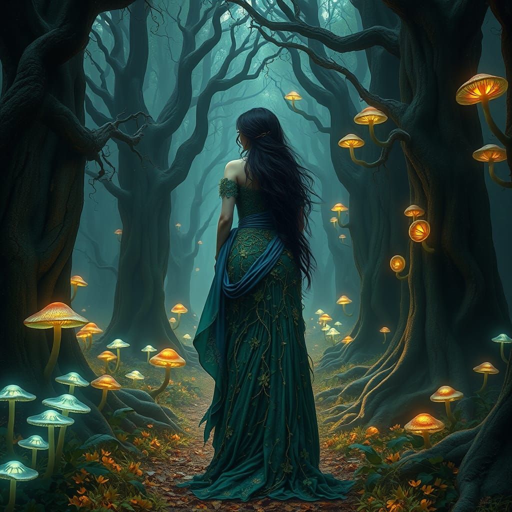 Druid princess - Mystical Princess in Enchanted Forest