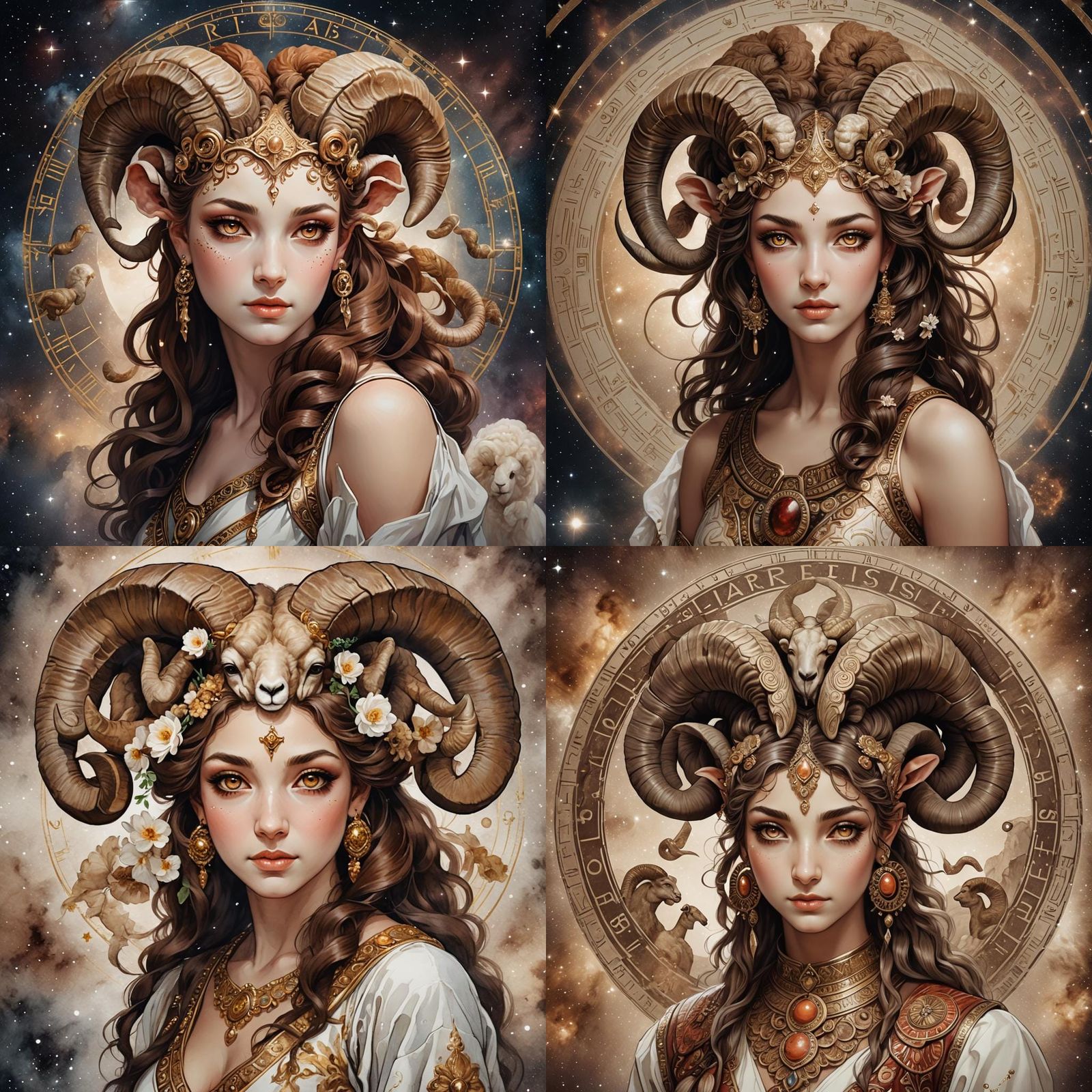 Beautiful Aries Woman - AI Generated Artwork - NightCafe Creator