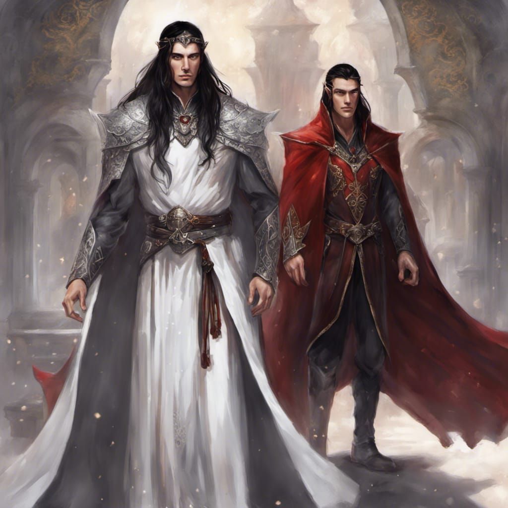 Finwe and Feanor - AI Generated Artwork - NightCafe Creator
