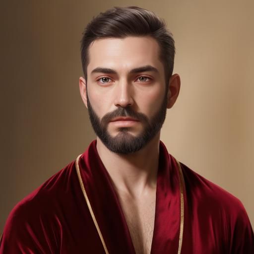 Rahím Zarín –– un hombre guapo con una barba bien cuidada - AI ...