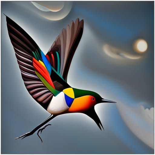Odd bird out BBHDZX010 - AI Generated Artwork - NightCafe Creator