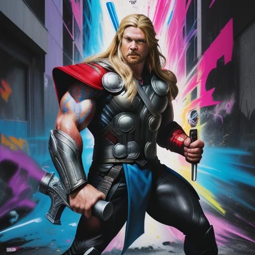 The night Thor - AI Generated Artwork - NightCafe Creator