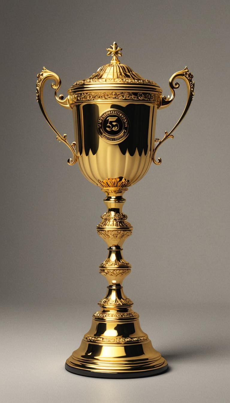 golden cup of the "555" challenge - AI Generated Artwork - NightCafe ...