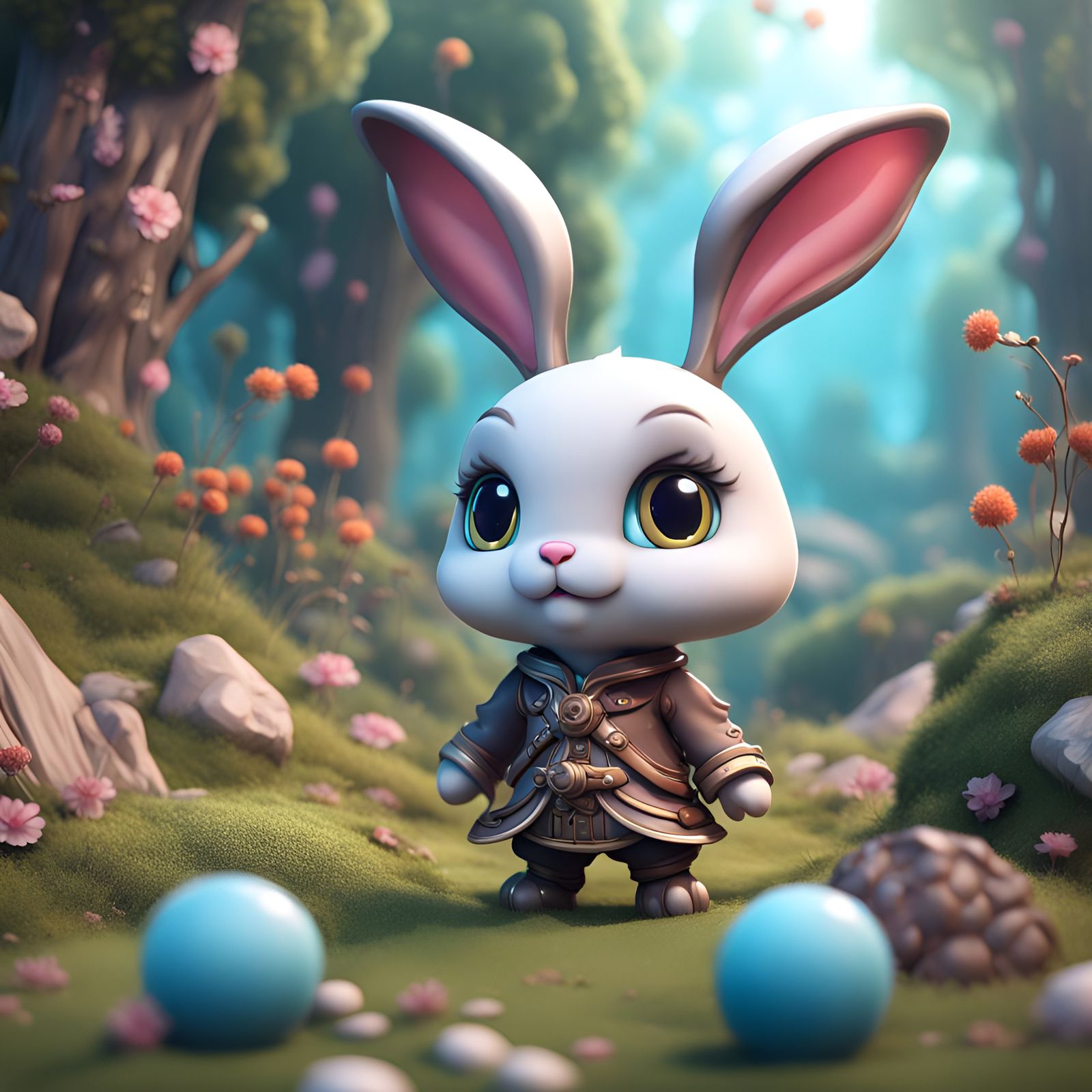 Cute bunny - AI Generated Artwork - NightCafe Creator