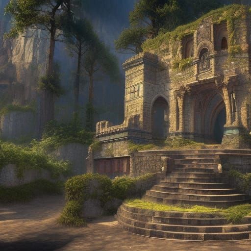 Temple of Anerma - AI Generated Artwork - NightCafe Creator