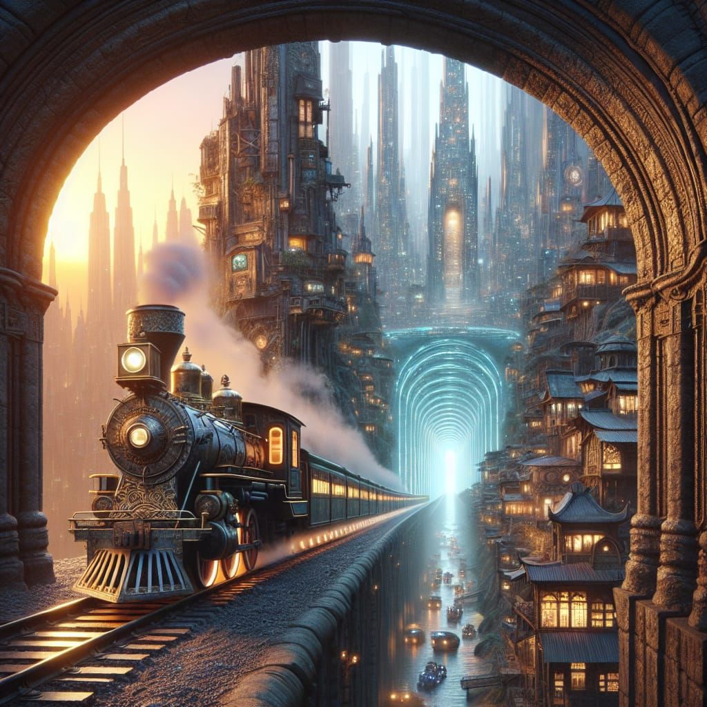 Time Travel Train - Steam-Powered Train Transcends Time
