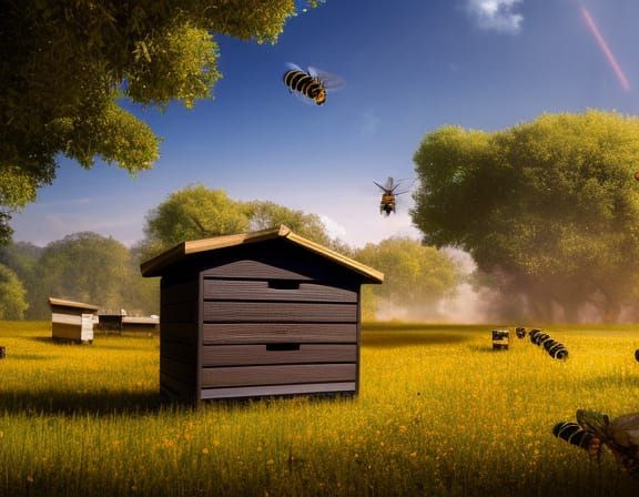 Beehive - AI Generated Artwork - NightCafe Creator