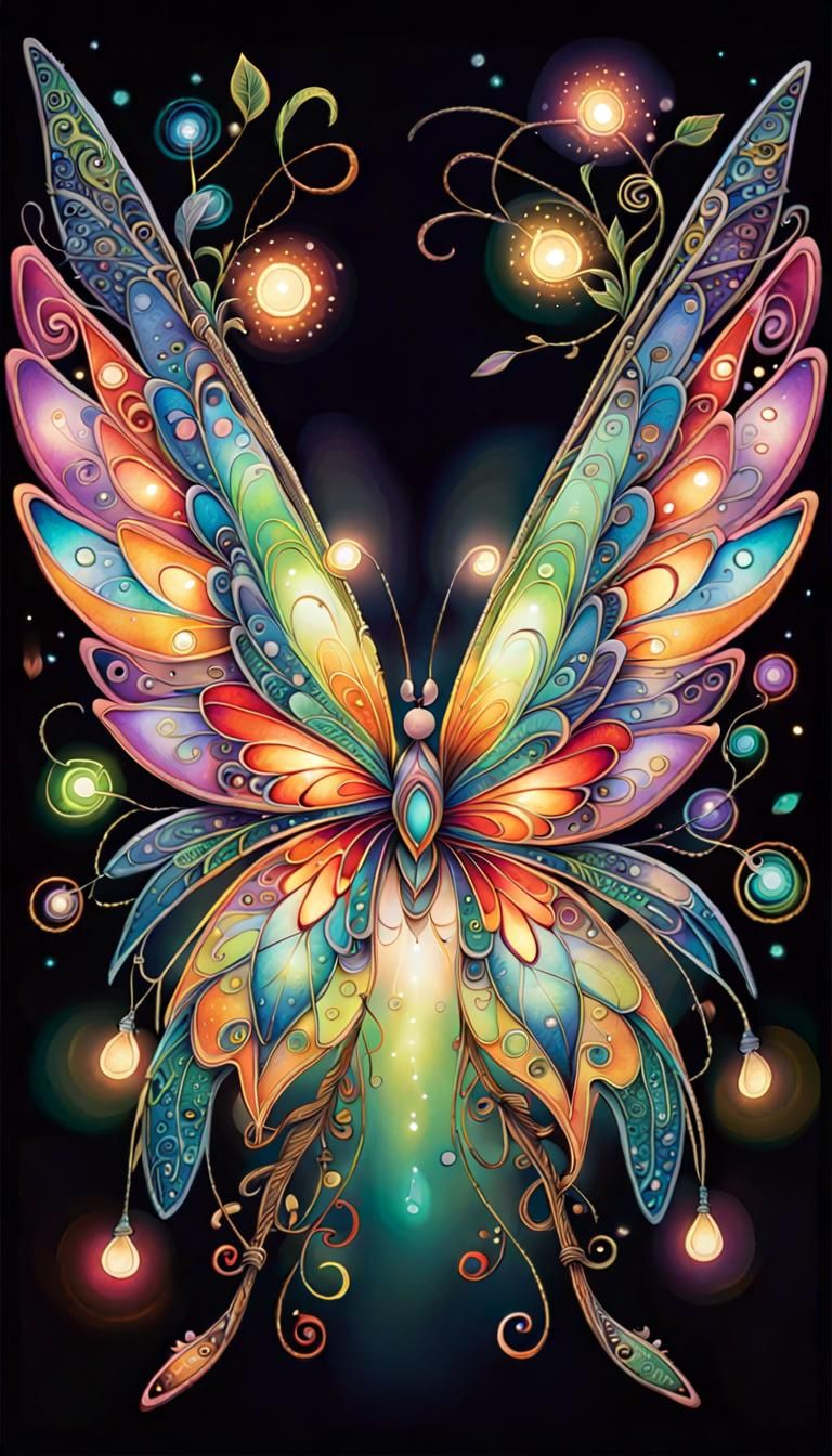 Magical Flutterby - AI Generated Artwork - NightCafe Creator