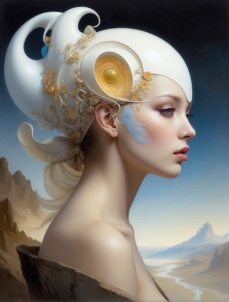 Cosmic Bride - AI Generated Artwork - NightCafe Creator