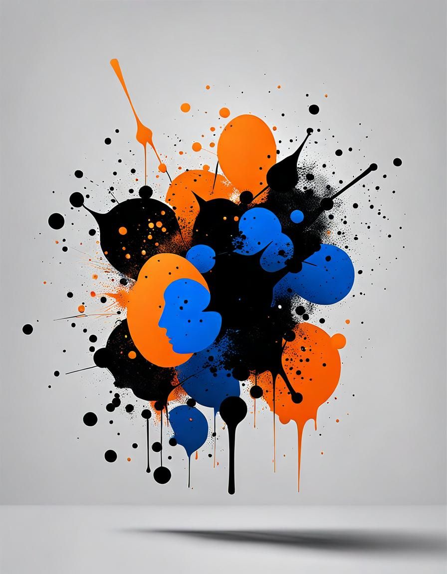 Ink splatter Art - AI Generated Artwork - NightCafe Creator