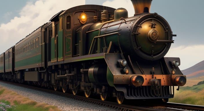 Steampunk Bullet Train - Steampunk Bullet Train