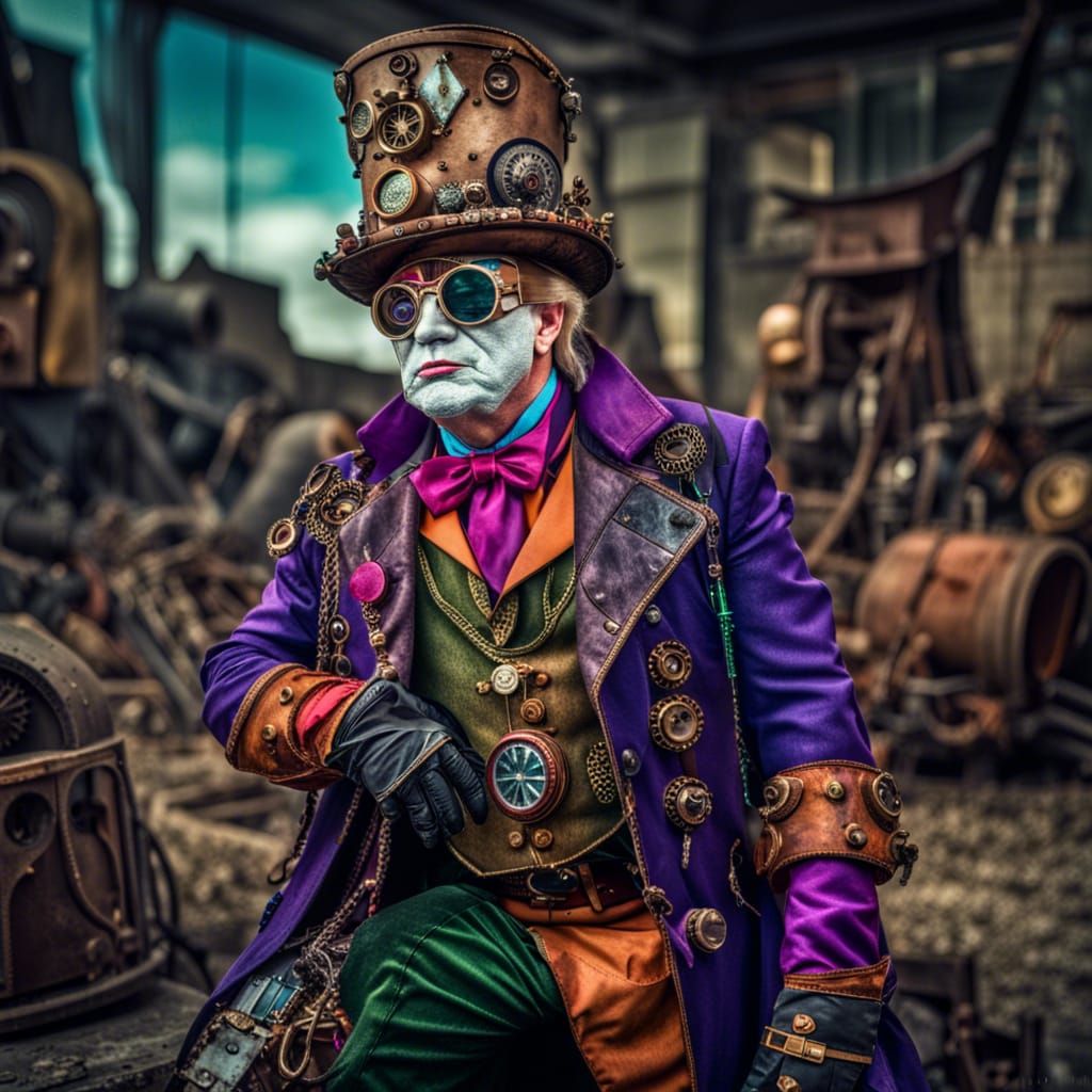 Steampunk Trump lol - AI Generated Artwork - NightCafe Creator