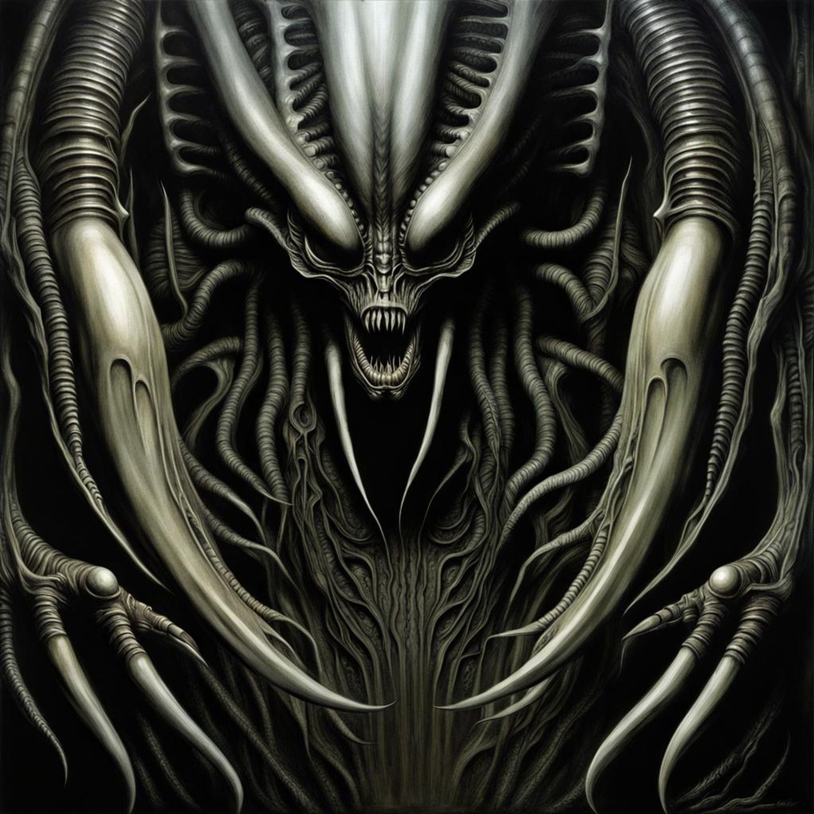 Bio Art Experimentation, xenomorph venom alien space invasion HR Giger ...