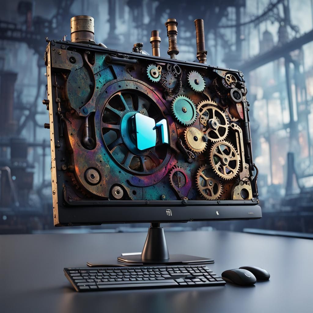 Steampunk Windows 11 - AI Generated Artwork - NightCafe Creator