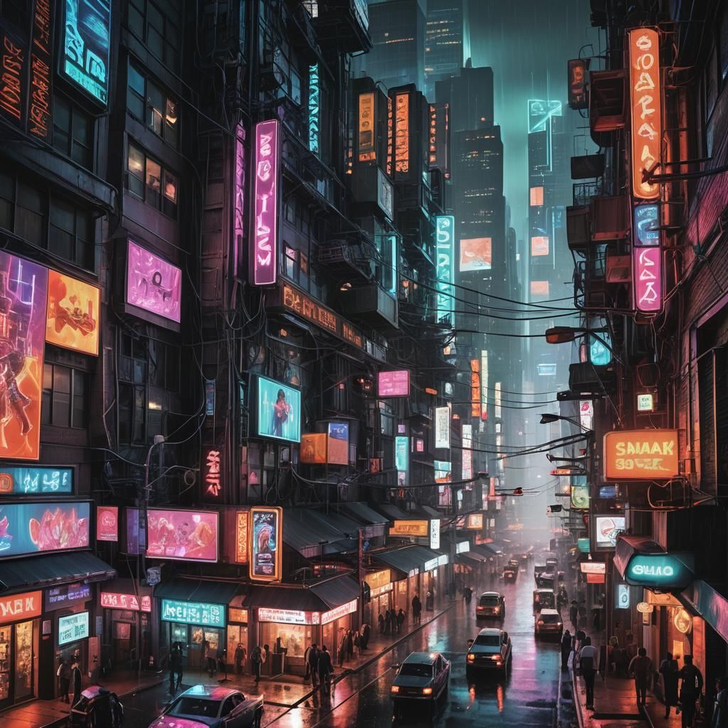 Gritty City - AI Generated Artwork - NightCafe Creator