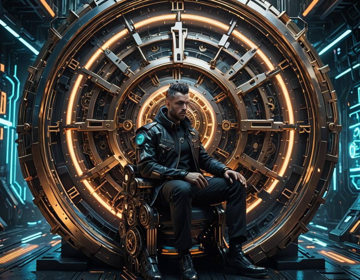 Clock Man - AI Generated Artwork - NightCafe Creator