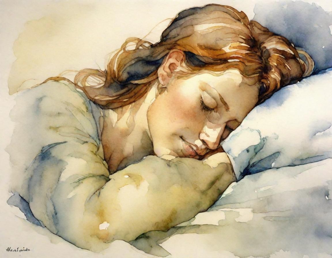Sleeping Portrait - AI Generated Artwork - NightCafe Creator
