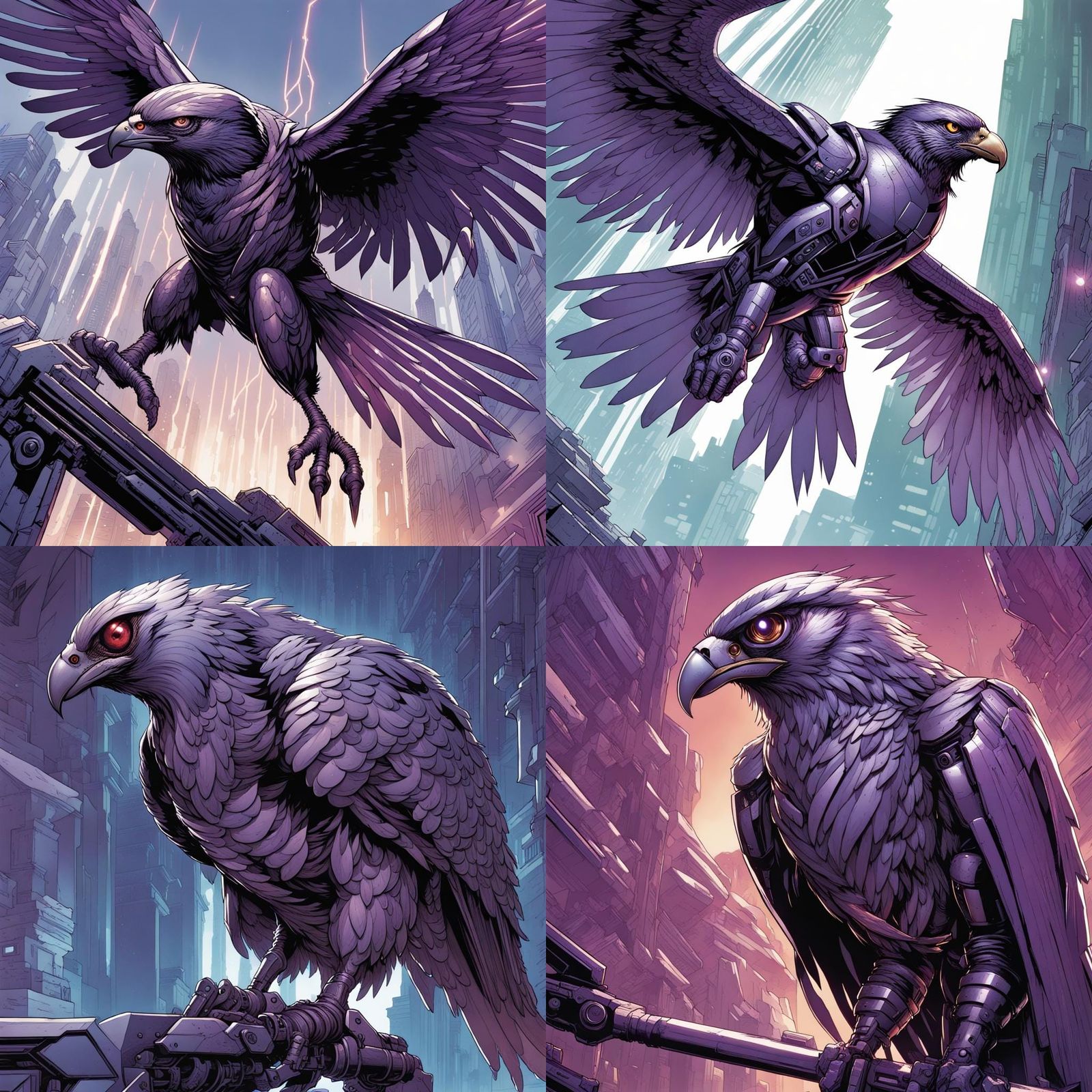 Lazerbeak is a larger birdlike android, similar to a large hawk with ...