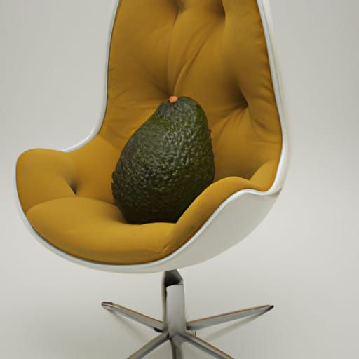 Avocado chair - AI Generated Artwork - NightCafe Creator