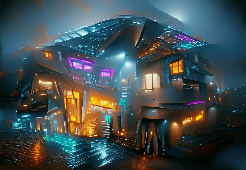Futuristic Minecraft House (artistic) - AI Generated Artwork ...