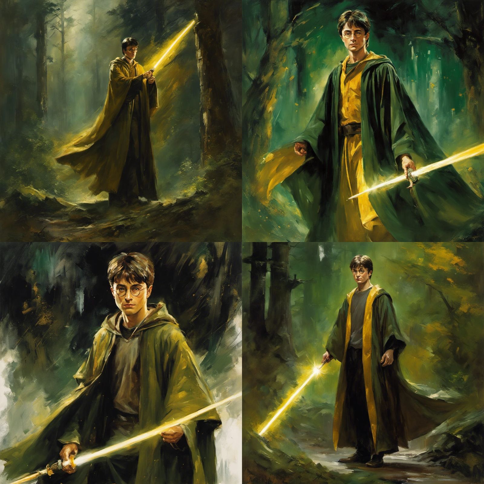 Harry Potter, Jedi Padawan - AI Generated Artwork - NightCafe Creator