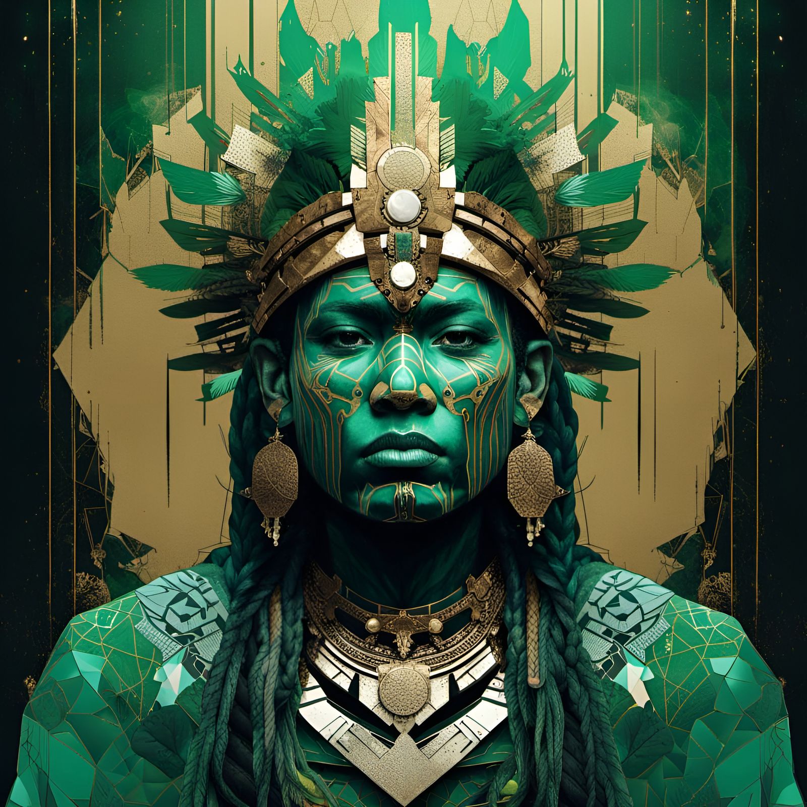 Aztec King Montezuma - AI Generated Artwork - NightCafe Creator