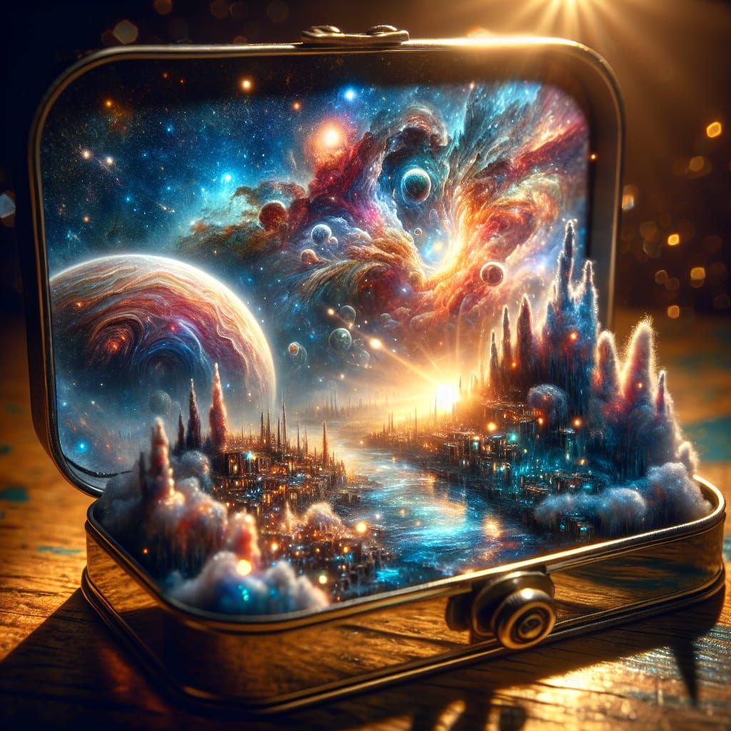 Trinket box universe…. - AI Generated Artwork - NightCafe Creator