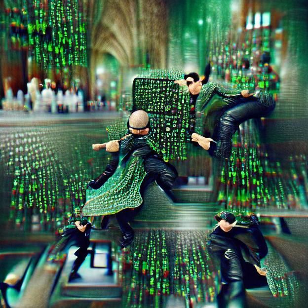 Breaking the matrix - AI Generated Artwork - NightCafe Creator