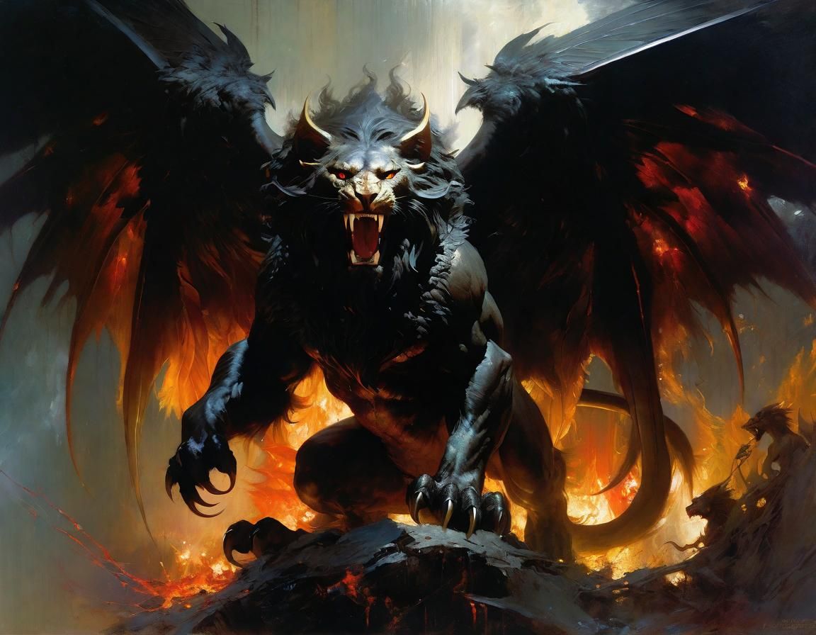 Mythical Manticore - AI Generated Artwork - NightCafe Creator