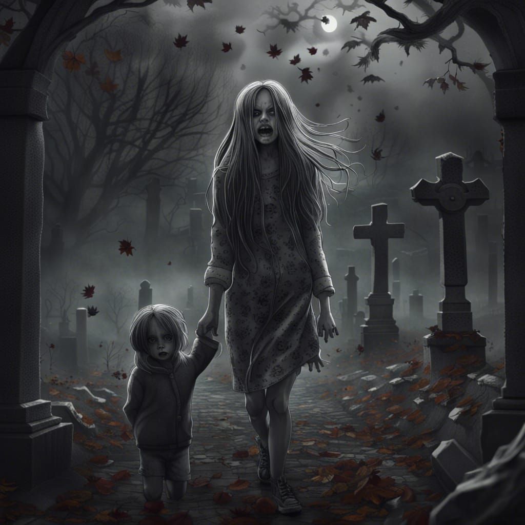 zombie girl - AI Generated Artwork - NightCafe Creator