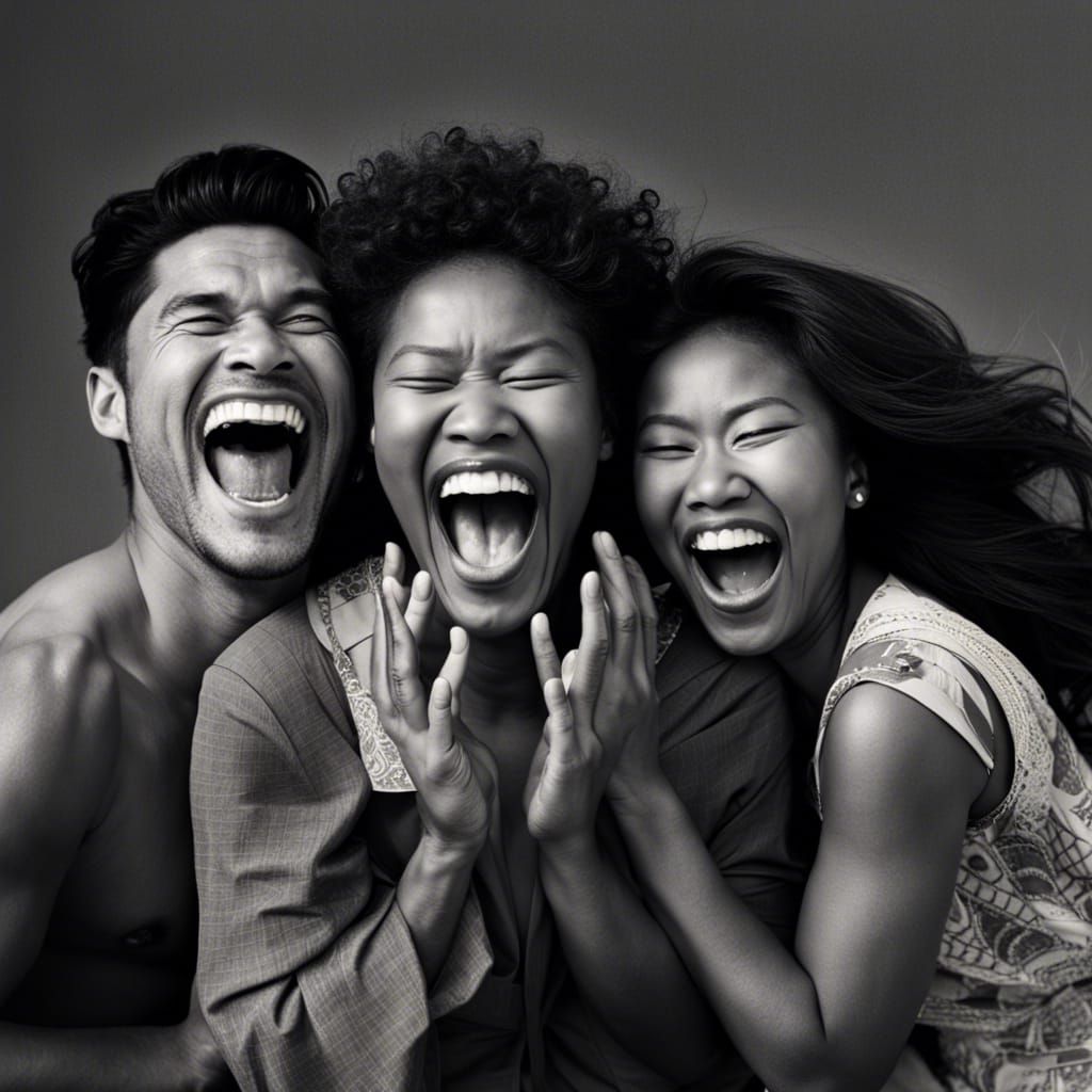 Laughing Faces - AI Generated Artwork - NightCafe Creator