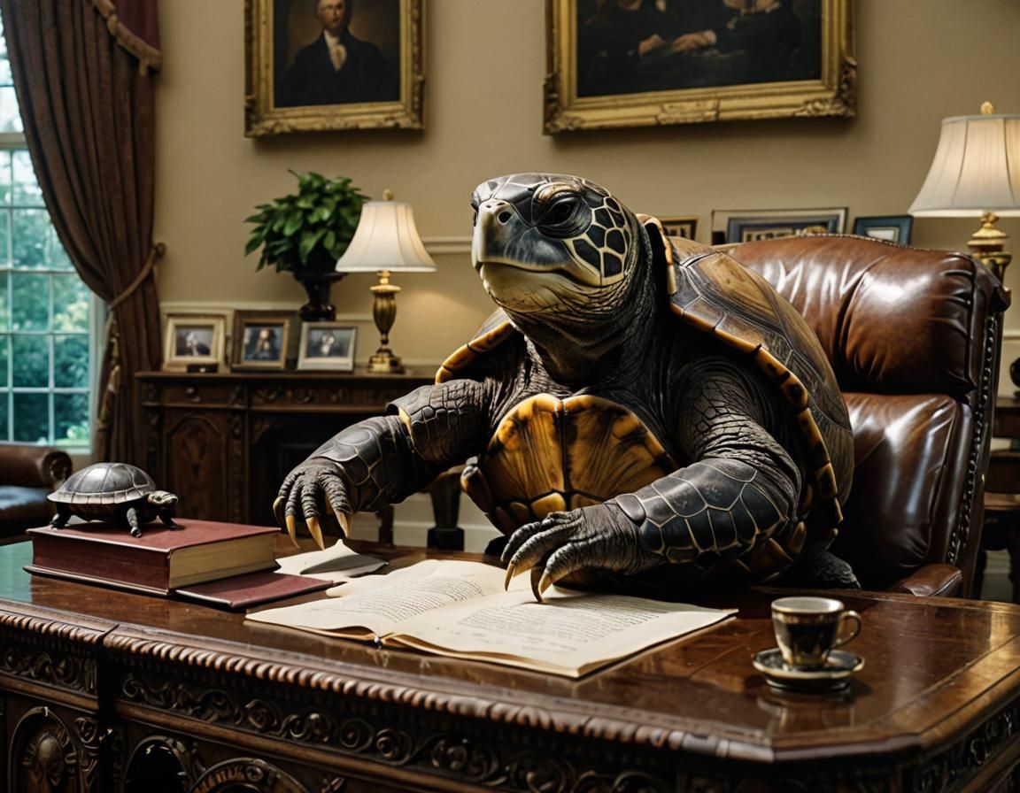 President Turtle - AI Generated Artwork - NightCafe Creator