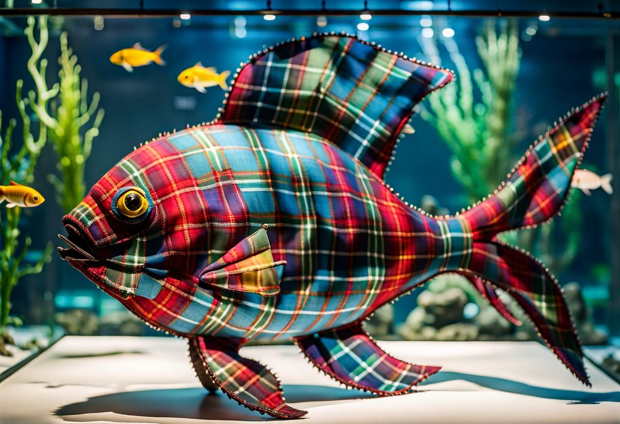 Tartan fish - AI Generated Artwork - NightCafe Creator