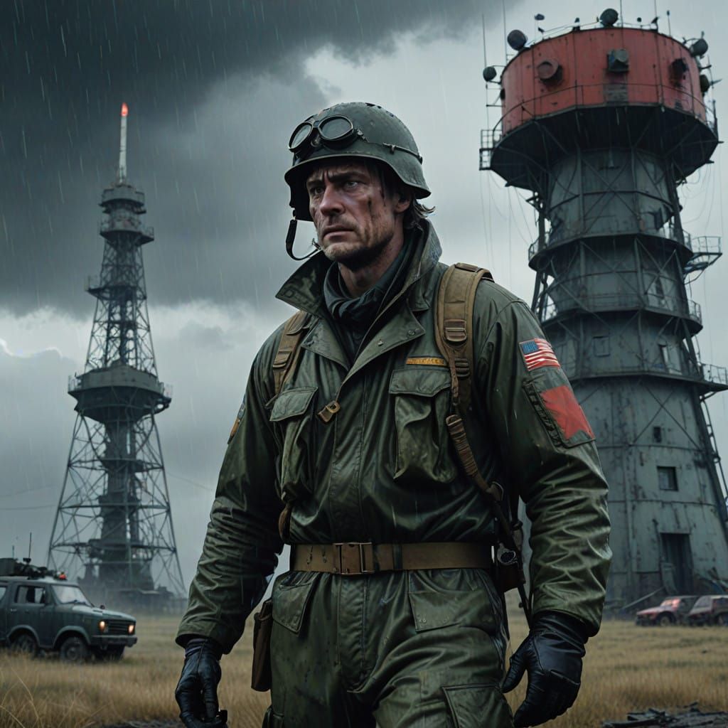 Gritty Militarized Man Launches RPG at Soviet Rada... - AI Art