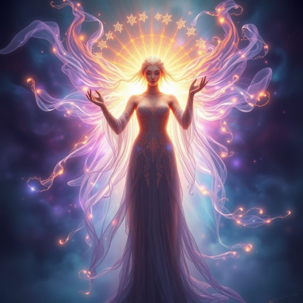 A enlighted being full of glory - Ethereal Being Radiates Gl...