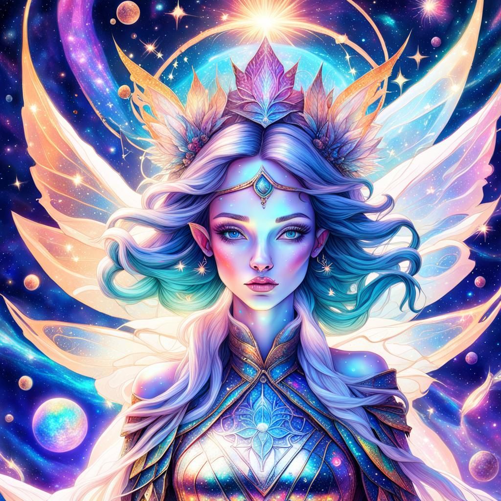 Cosmic Fairy Princess - AI Generated Artwork - NightCafe Creator