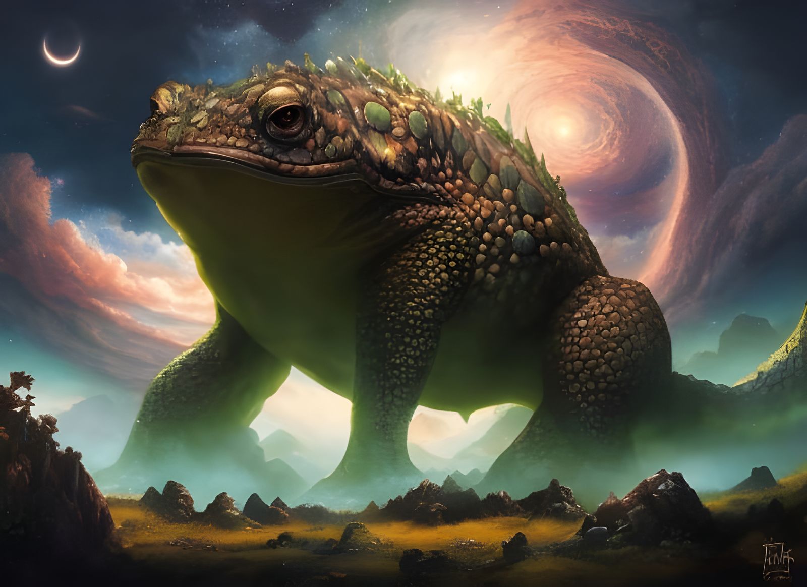 Magic Toad of Midsummer Night - AI Generated Artwork - NightCafe Creator