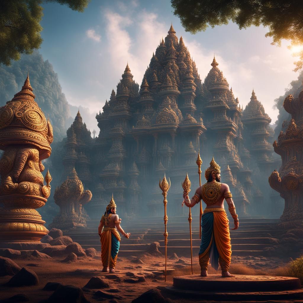 Ramayan gods - AI Generated Artwork - NightCafe Creator