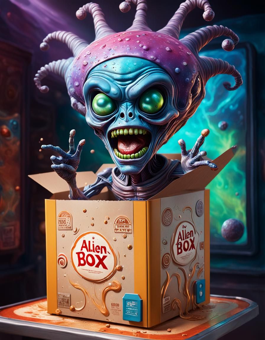 Alien Jack in the box - AI Generated Artwork - NightCafe Creator