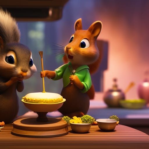 squirrels - AI Generated Artwork - NightCafe Creator