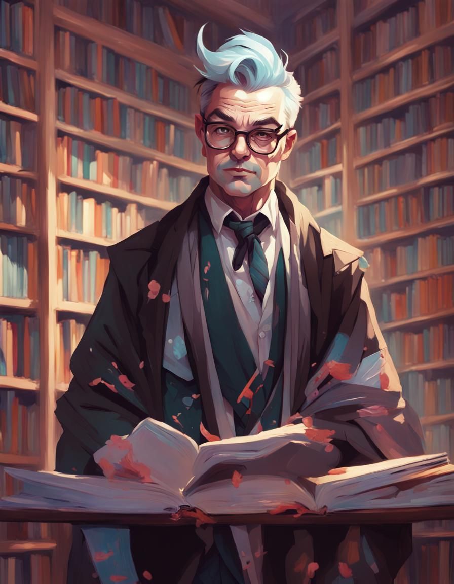 Librarian Sage - AI Generated Artwork - NightCafe Creator