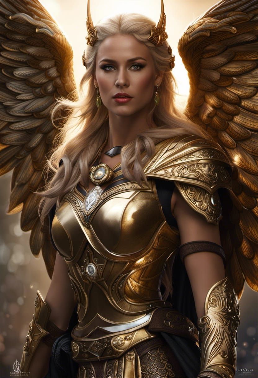 Battle Maiden (Valkyrie) - AI Generated Artwork - NightCafe Creator