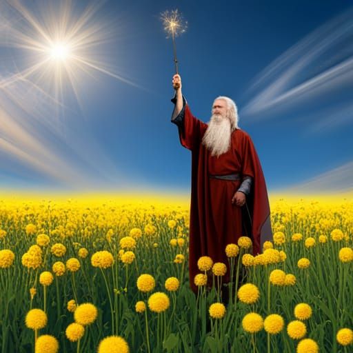 Medival wizard in the Seba Oasis - AI Generated Artwork - NightCafe Creator